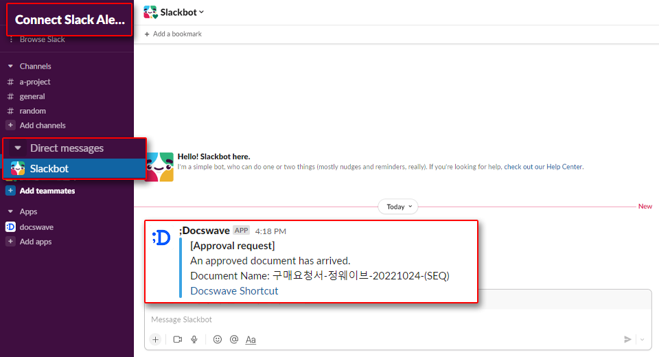 Approve/return documents in mail/slack – Docswave help
