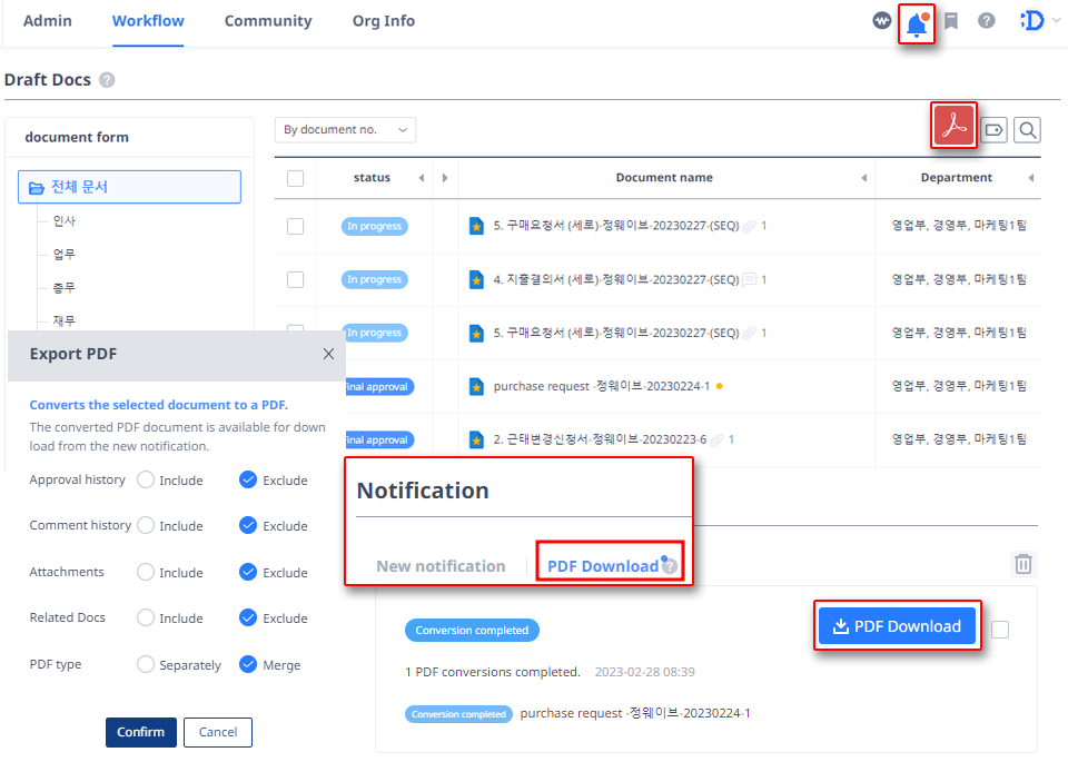 Saving a document as a PDF file – Docswave help