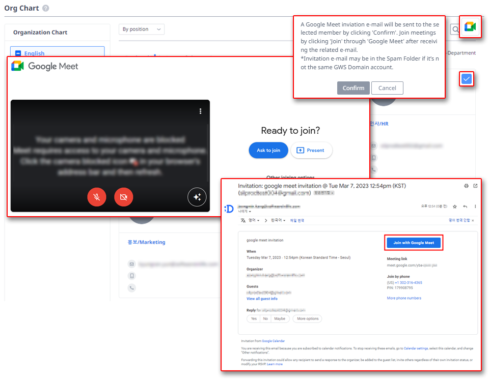 Have a video meeting with a member – Docswave help